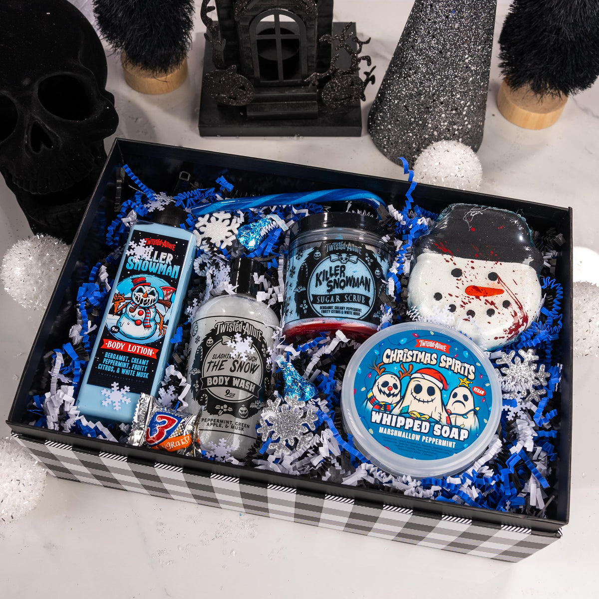 Small Black/White Checker Box – TwistedAllure