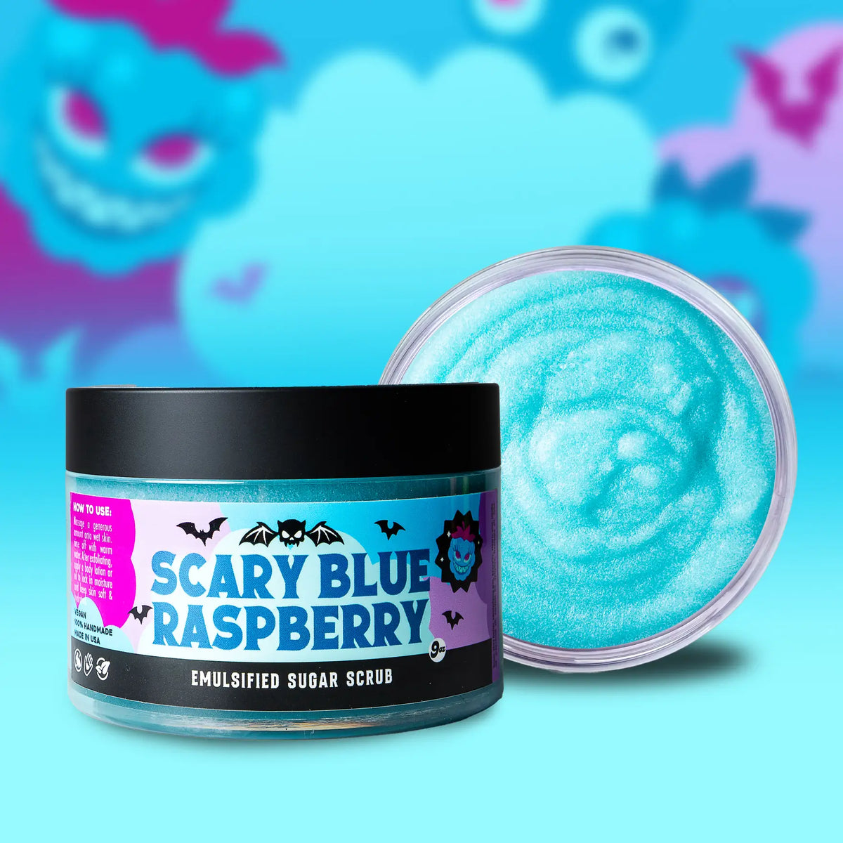 Scary Blue Raspberry Slushie Scrub | Essential Body | TwistedAllure