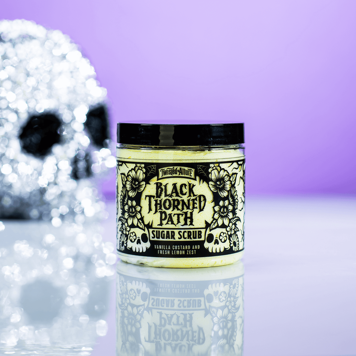 Black Thorned Path Sugar Scrub | Essential Body Products | TwistedAllure